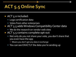 Windows 7 – Application Compatibility Toolkit 5.5 Overview | PPT