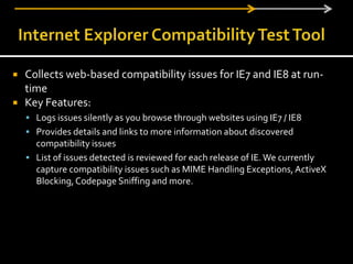Windows 7 – Application Compatibility Toolkit 5.5 Overview | PPT