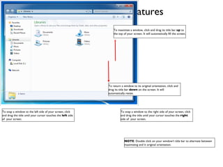 Windows 7 basics | PPT | Operating Systems | Computer Software and ...