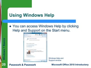 Windows 7 basics | PPTX