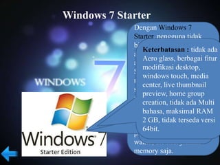 About Windows 7 by Dic_Mul | PPTX
