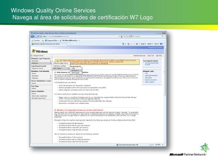 Windows 7 Client Software Logo Certification