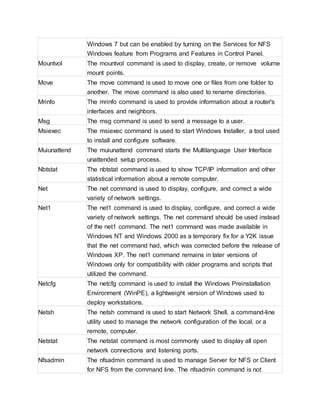 Windows 7 command prompt commands | PDF
