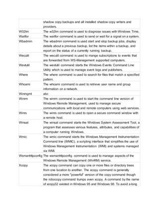 Windows 7 command prompt commands | PDF