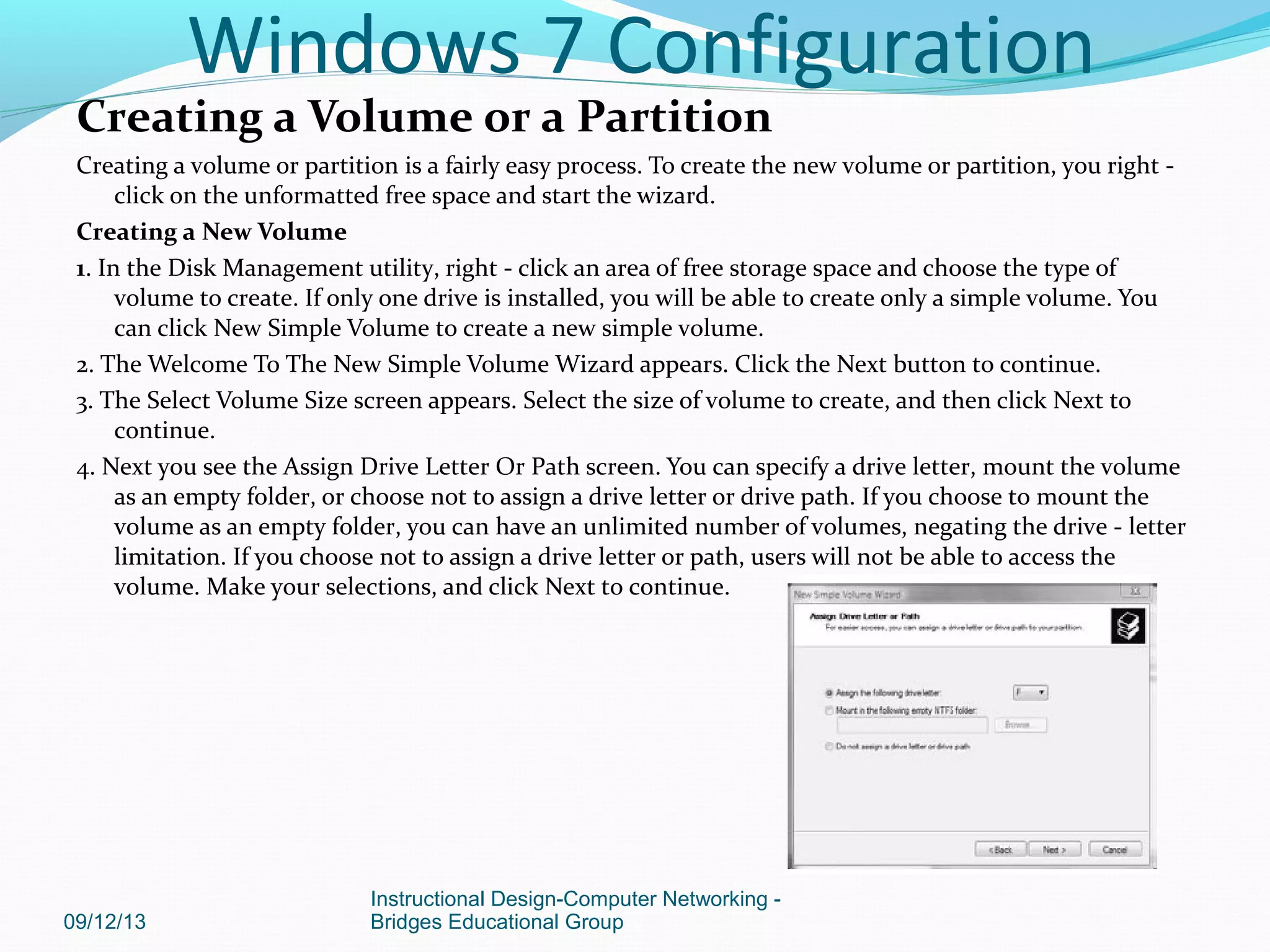 Windows 7 configuration | PPT