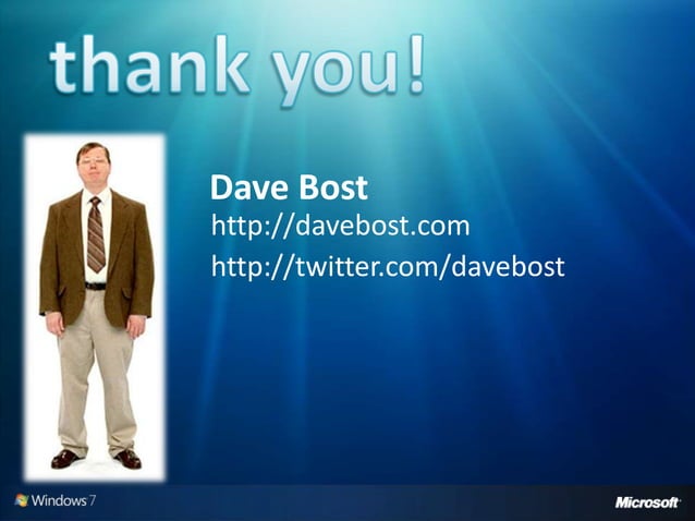 Windows 7 Developer Overview | PPTX