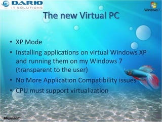 Windows 7 Features & Demos | PPT