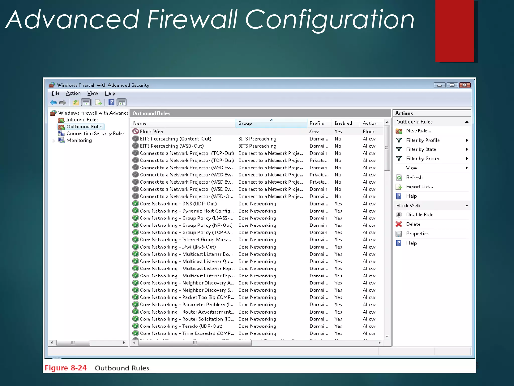 Windows 7 firewall & its configuration | PPT