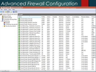 Windows 7 firewall & its configuration | PPT