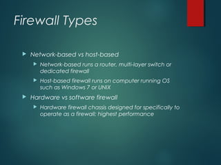 Windows 7 firewall & its configuration | PPT