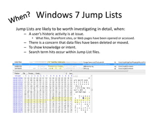 Windows 7 forensics jump lists-rv3-public | PPT