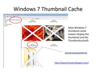 Windows 7 forensics thumbnail-dtl-r4 | PPTX | Operating Systems | Computer Software and Applications