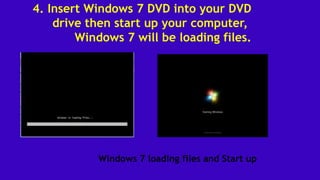 How to install Windows 7 | PPT