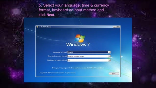 Windows 7 installation | PPT