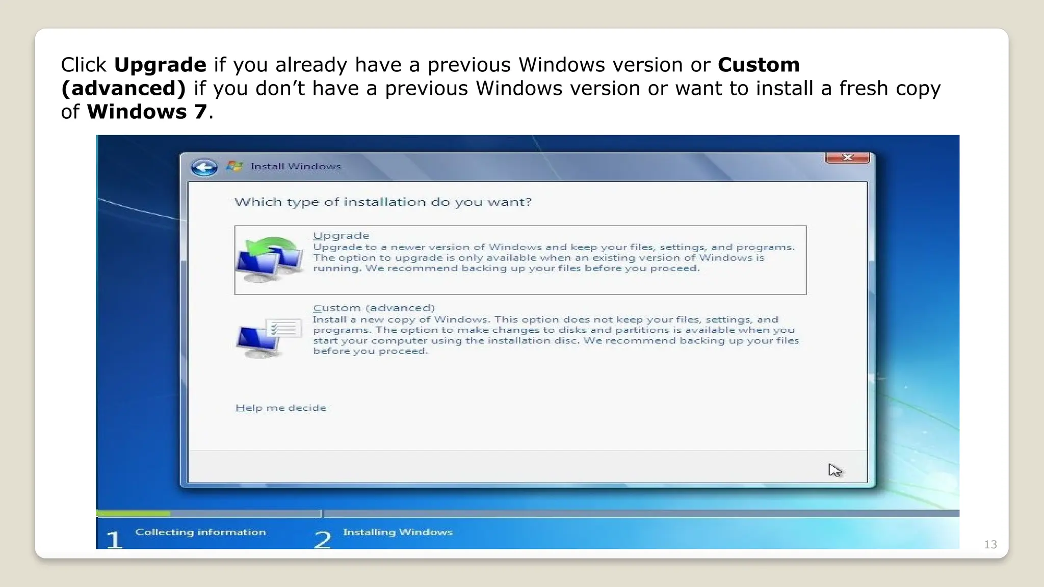 windows 7 installation guide for grade 10.pptx