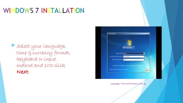 Windows 7 installation