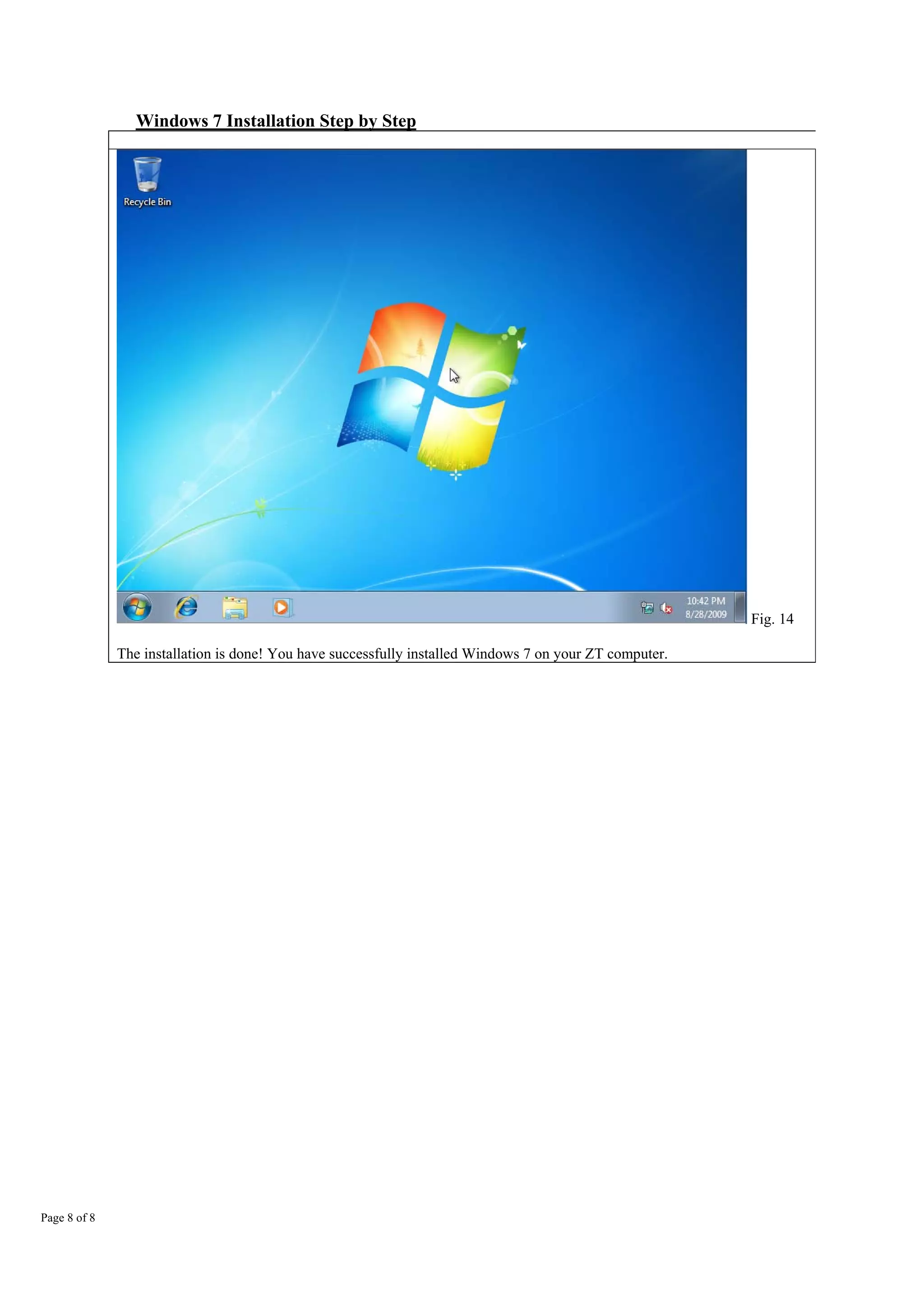 Windows 7 installation step by step | PDF