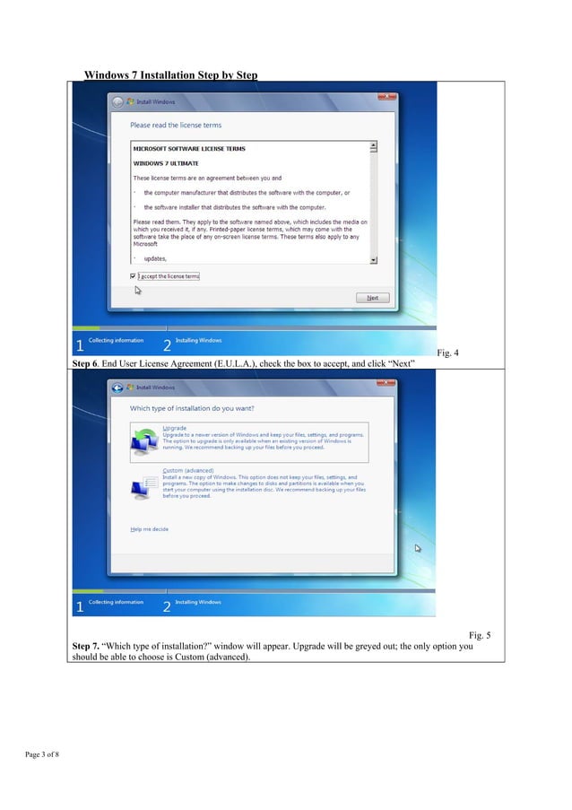 Windows 7 installation step by step | PDF