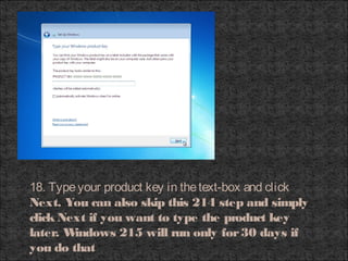 tecling's Windows 7 installation | PPT