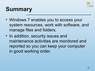 Windows 7 interface | PPT