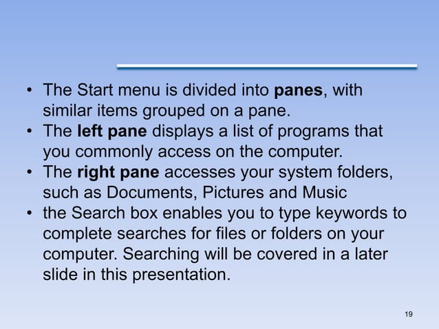 Windows 7 Interface.pptx | Operating Systems | Computer Software and ...