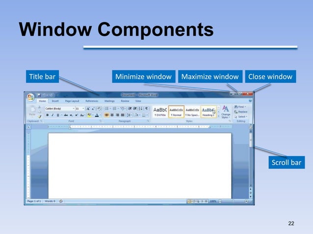 Windows 7 Interface.pptx | Operating Systems | Computer Software and ...