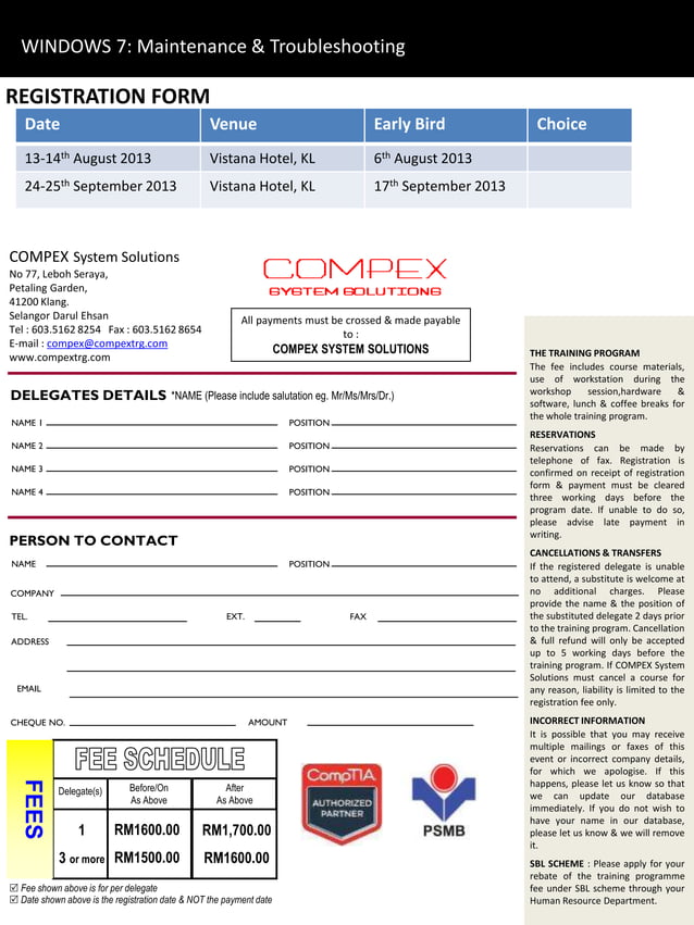 Windows 7 Maintenance & Troubleshooting | PDF