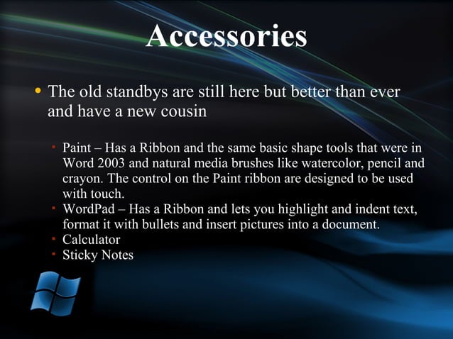 Windows 7 (modified to fit training) | PPT