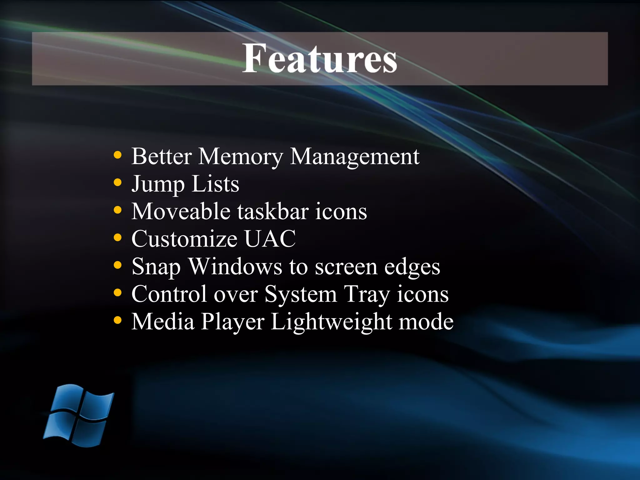 Windows 7 (modified to fit training) | PPT
