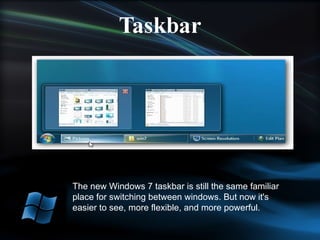 Windows 7 (modified to fit training) | PPT