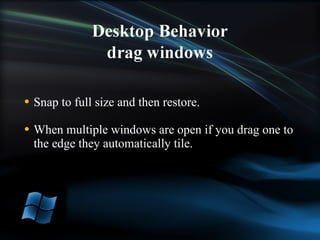 Windows 7 (modified to fit training) | PPT