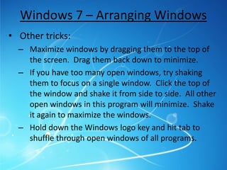 Windows 7 and Office 2010 | PPT
