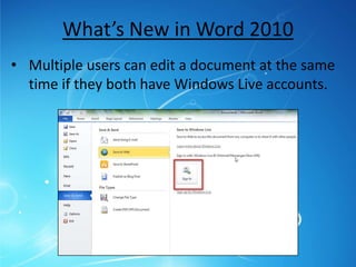 Windows 7 and Office 2010 | PPTX