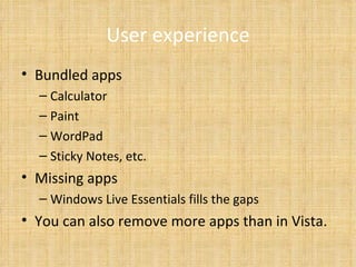Windows 7 secrets | PPT