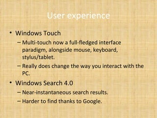 Windows 7 secrets | PPT