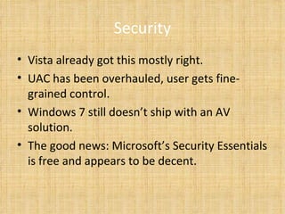 Windows 7 secrets | PPT