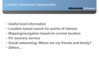 Windows7 Sensor & Location Platform | PPT