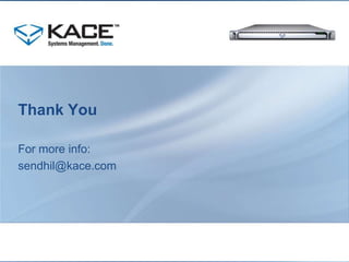 Windows 7 Migration Success Quickly and Easily with KACE | PPTX