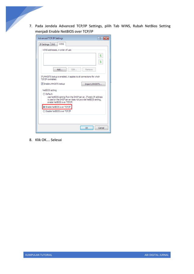 Windows 7 tidak bisa konek ke windows server 2008 R2 | PDF