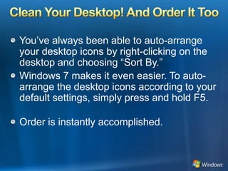 Windows 7 Tips And Tricks | PPT