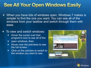 Windows 7 Tips And Tricks | PPT