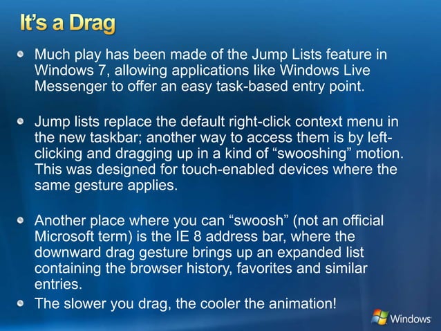 Windows 7 Tips And Tricks | PPT