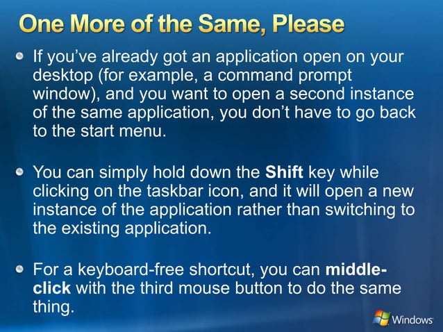 Windows 7 tips tricks | PPT