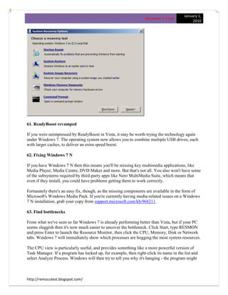 Windows 7 tricks | PDF