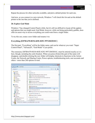 Windows 7 tricks | PDF
