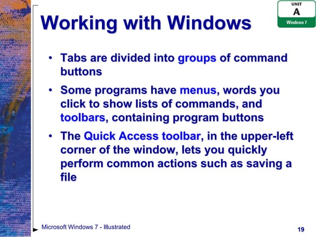 Windows 7 Unit A PPT | PDF | Operating Systems | Computer Software and ...