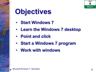 Windows 7 Unit A PPT | PDF
