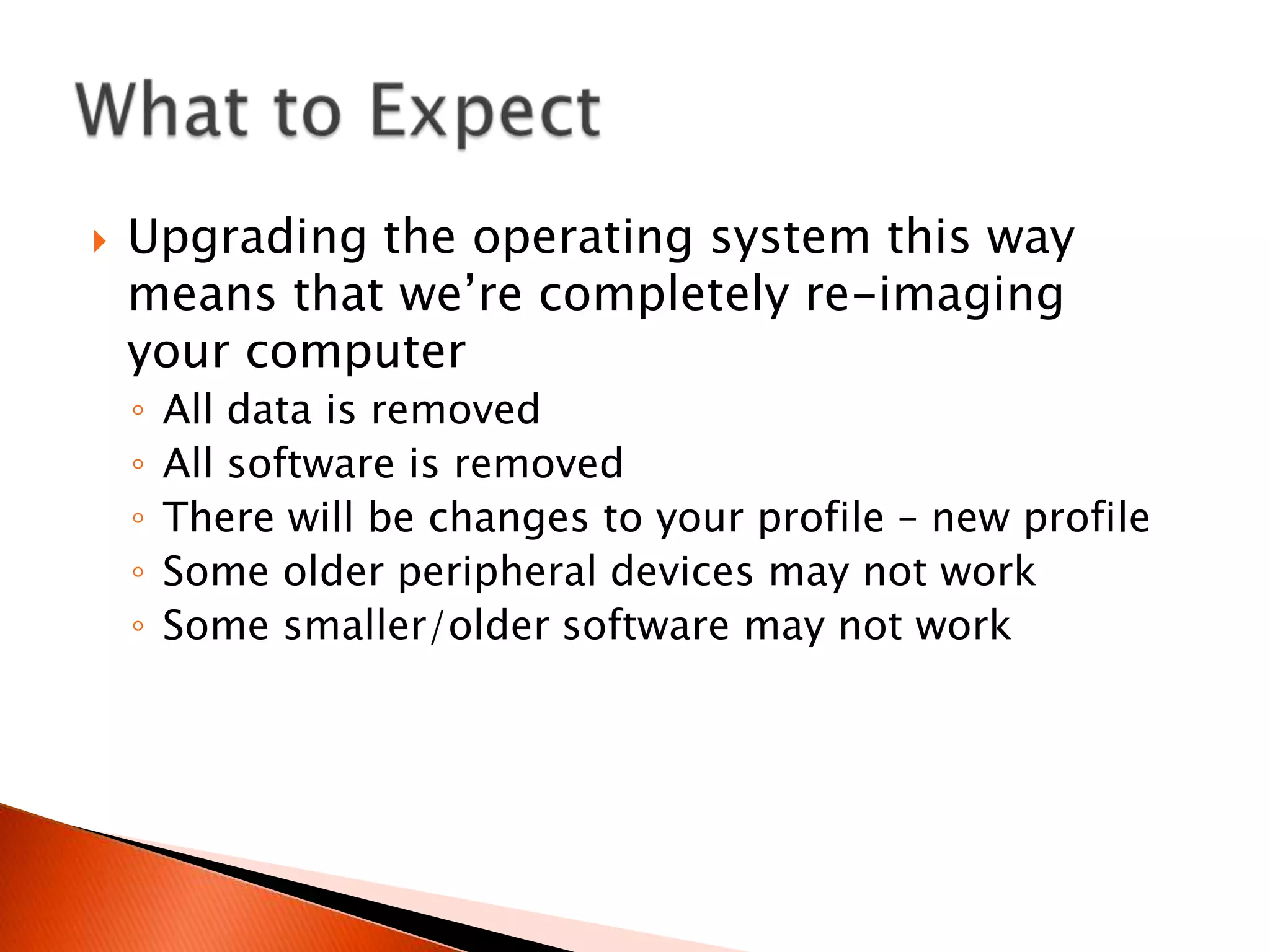 Windows 7 upgrade things to know | PPT