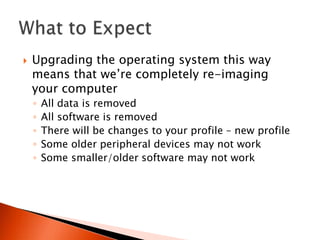 Windows 7 upgrade things to know | PPT