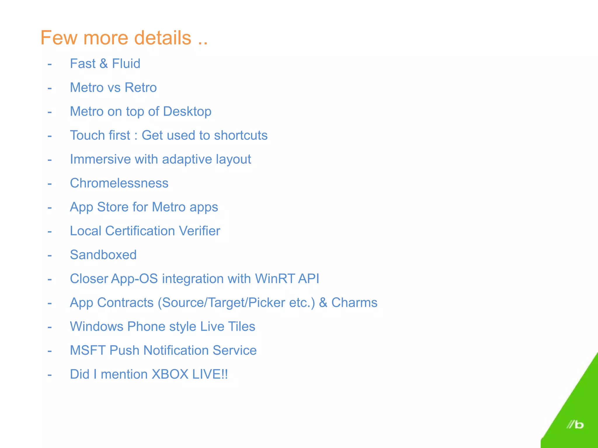 Windows 8 Overview | PPT